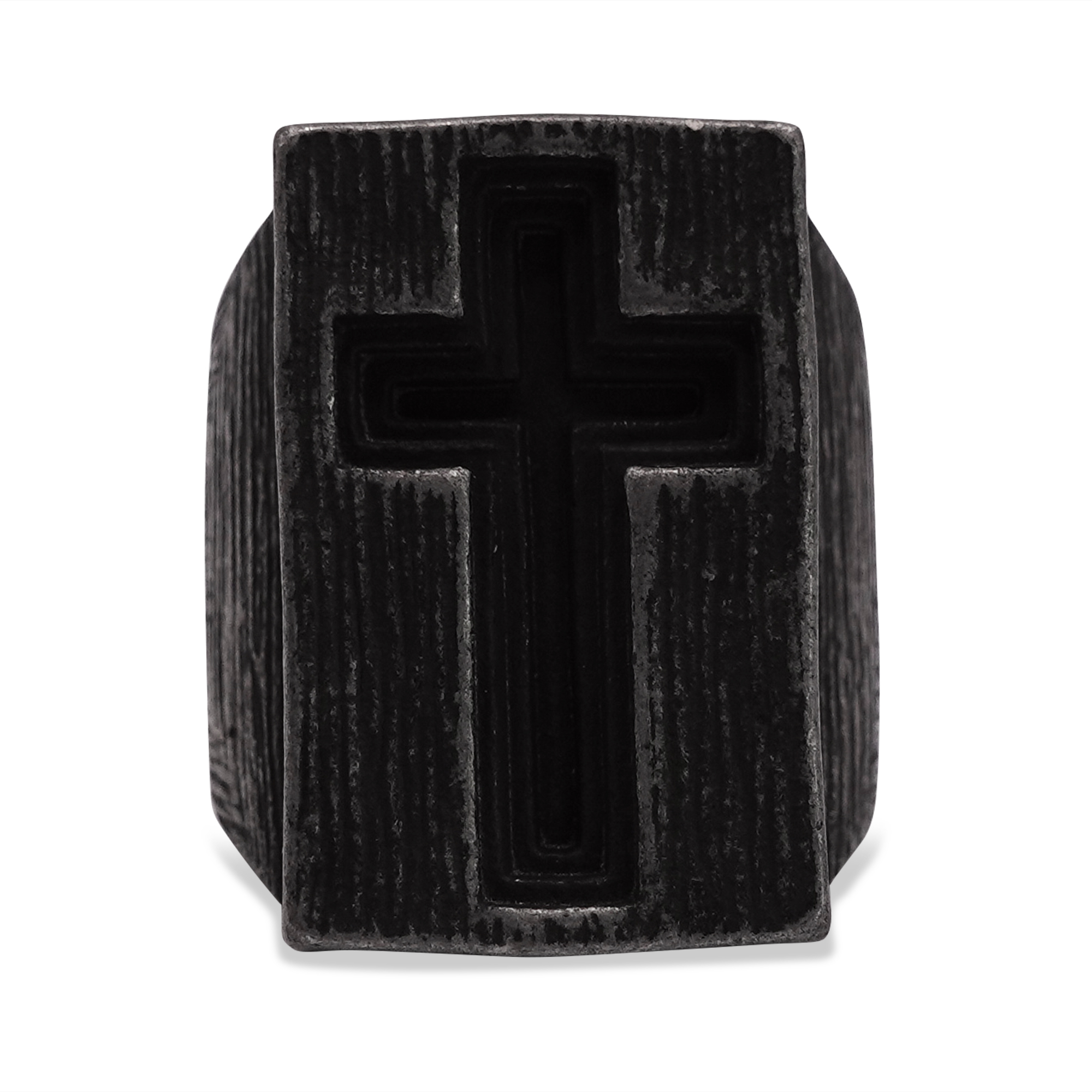 Relic Sunken Cross Signet Ring